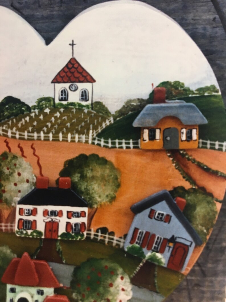 Kansas - Land - Barn / Farm Scene Doxie Keller - Folk Art Design ...