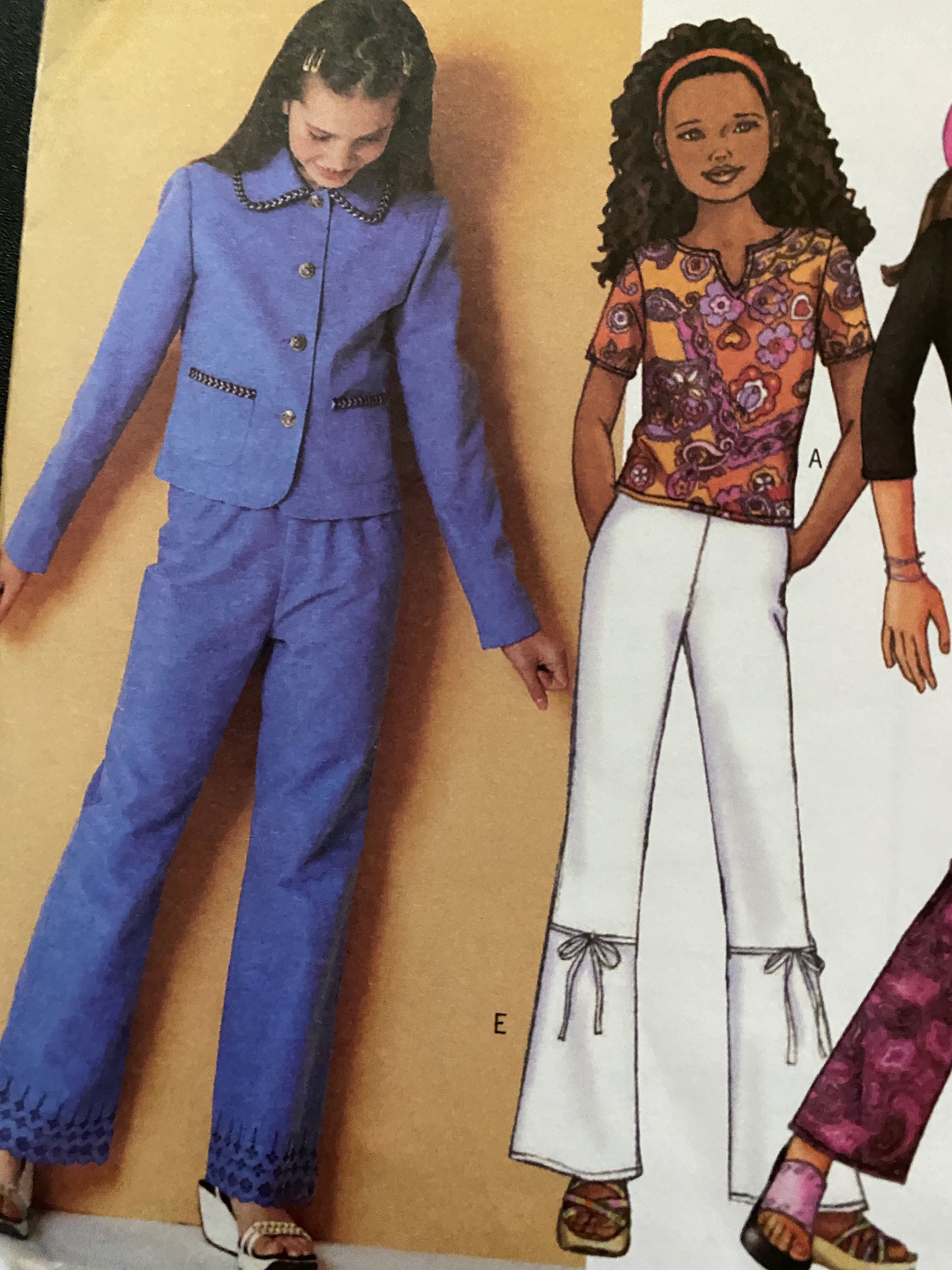 Child's / Teen Girl's (plus Sizes) Top, Jacket, Skirt, Pants - Easy Sew ...