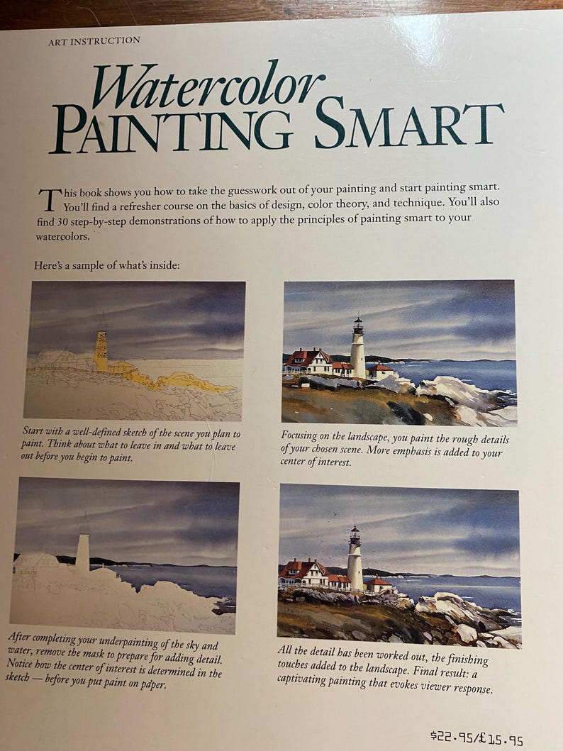 Watercolor Painting Smart - Basic Painting Techniques - Al Stine - 1990 ...