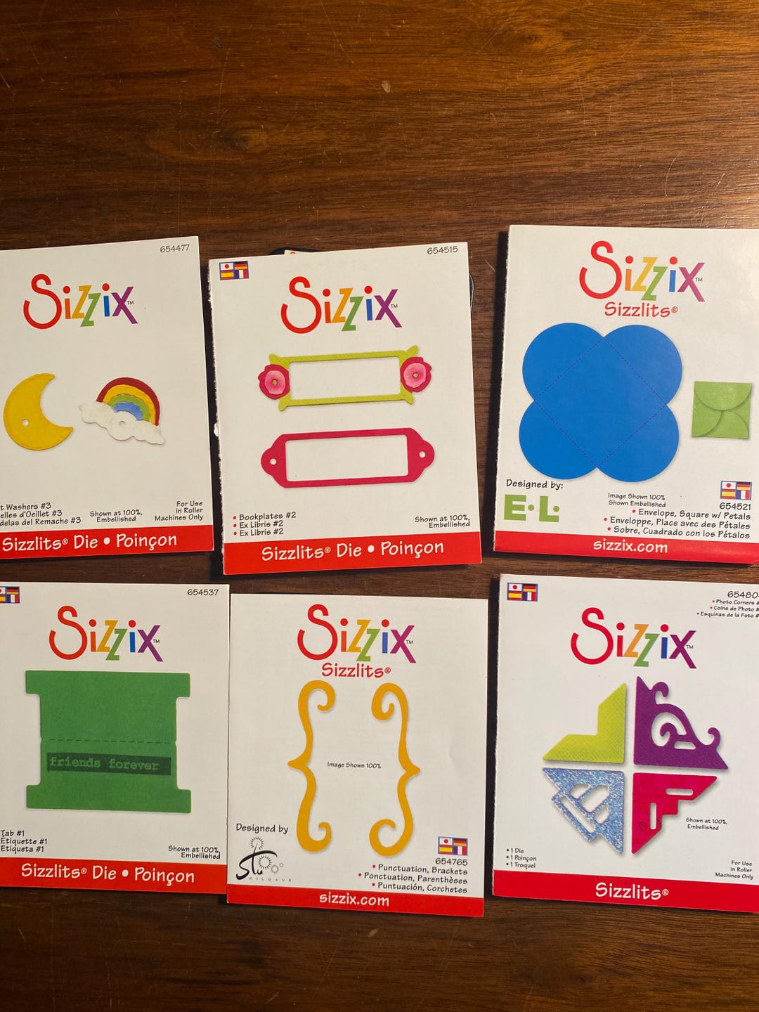 Shapes Tabs Corners Envelope Bookplate Pick Sizzix Sizzlits for Roller ...