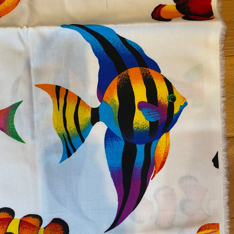 Tropical Fish Fabric - Etsy