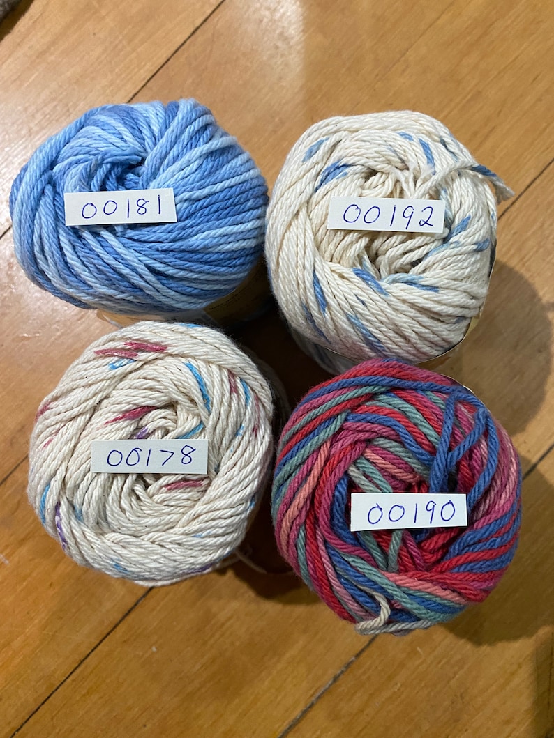 Lily Sugar'n Cream Varigated Crochet and Knitting Yarn - 2 Oz - New ...