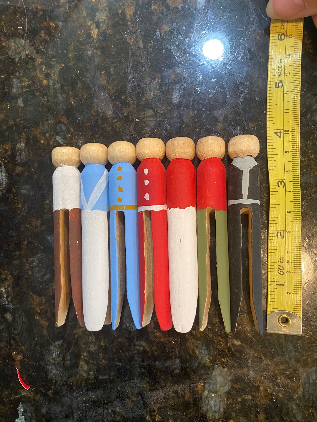 Painted Clothespin Doll Body to Use in Craft Projects - Choose From ...