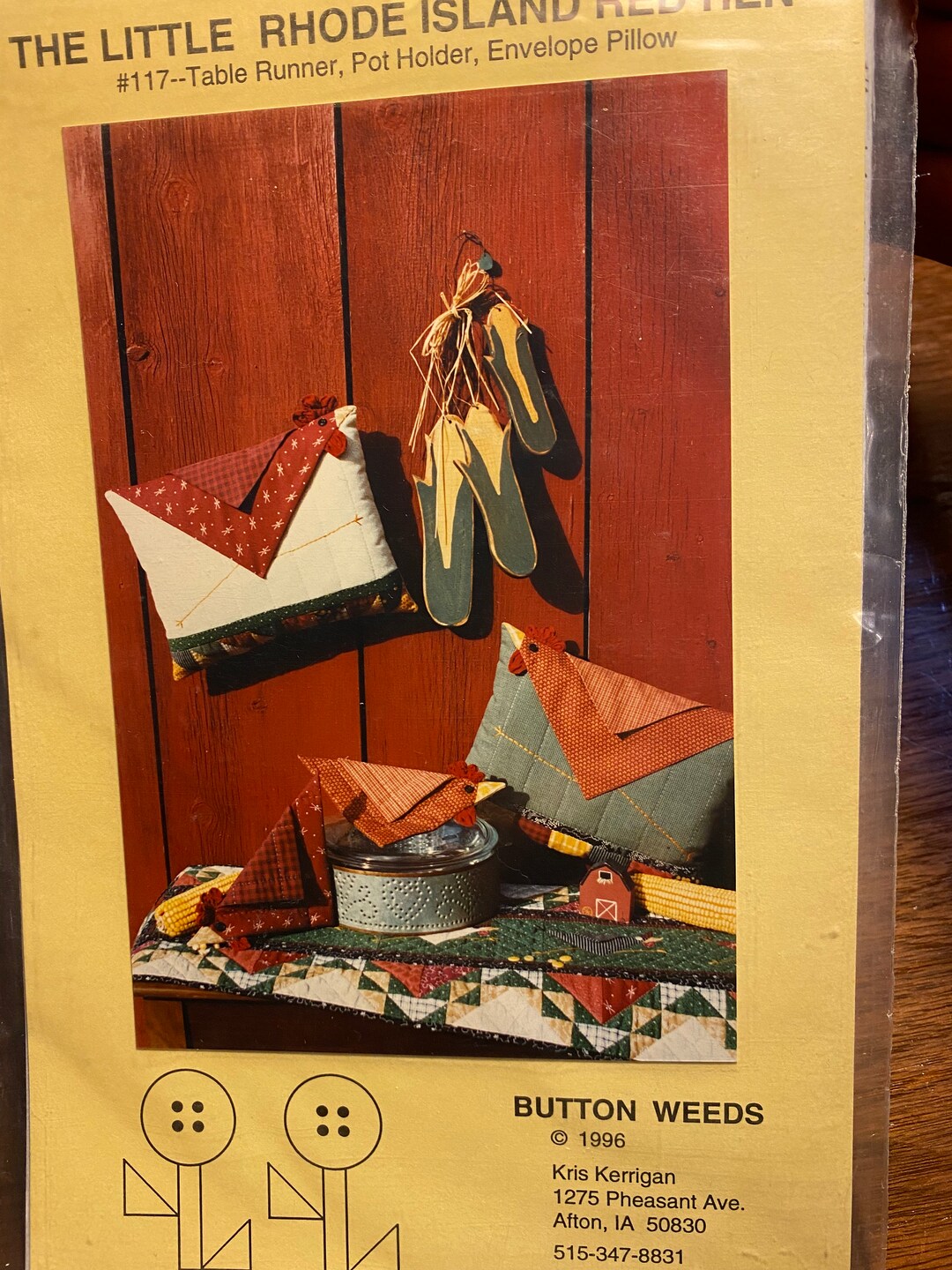 The Little Rhode Island Red Hen - Table Runner, Pot Holder, Envelope ...