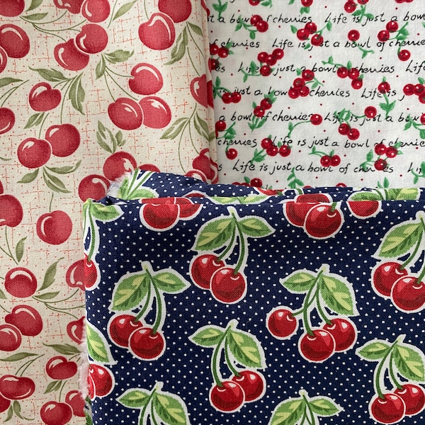 Cherry Fabric - Etsy