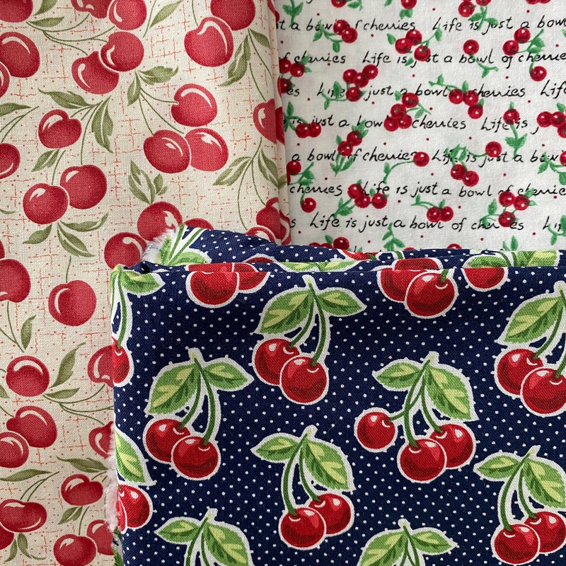 Cherry Fabric - Etsy