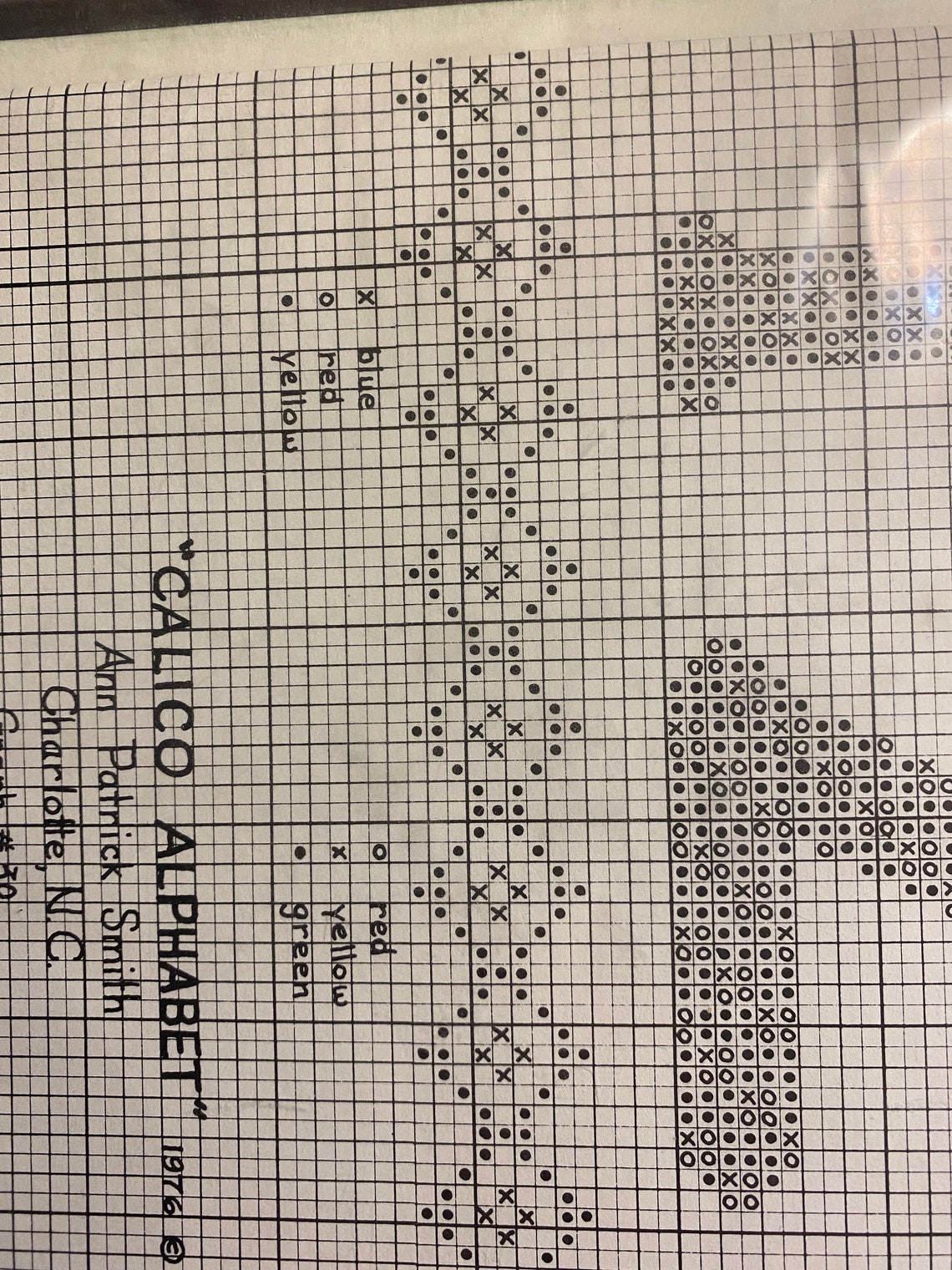 Calico Alphabet Abc's 1976 Graph of Charted Designs - Etsy