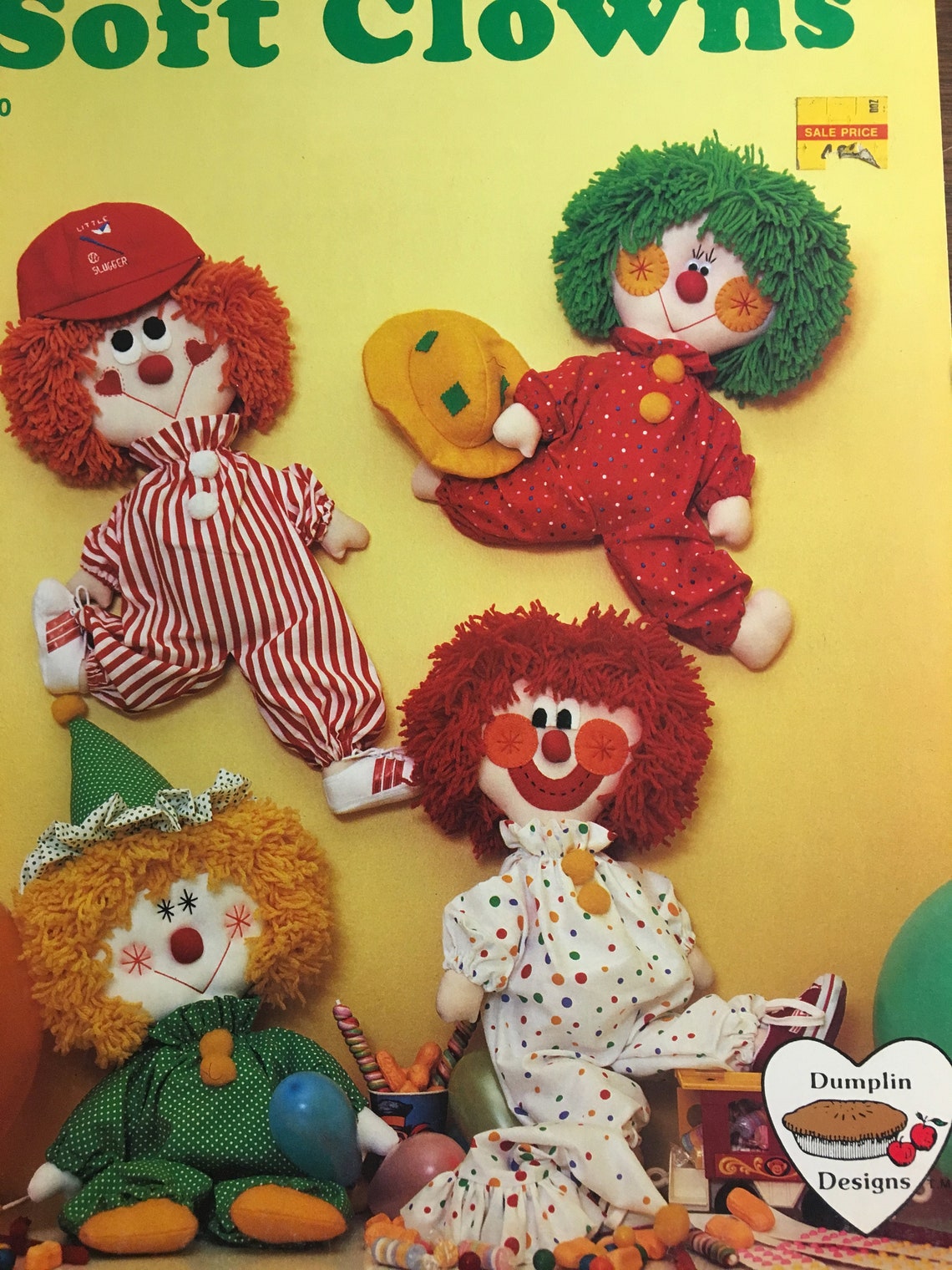Soft Clowns Doll Patterns and Instructions for 12 Soft Cloth - Etsy