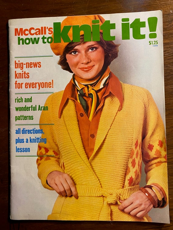 Mccall's How to Knit It Knitting Magazine: 1974 | Etsy