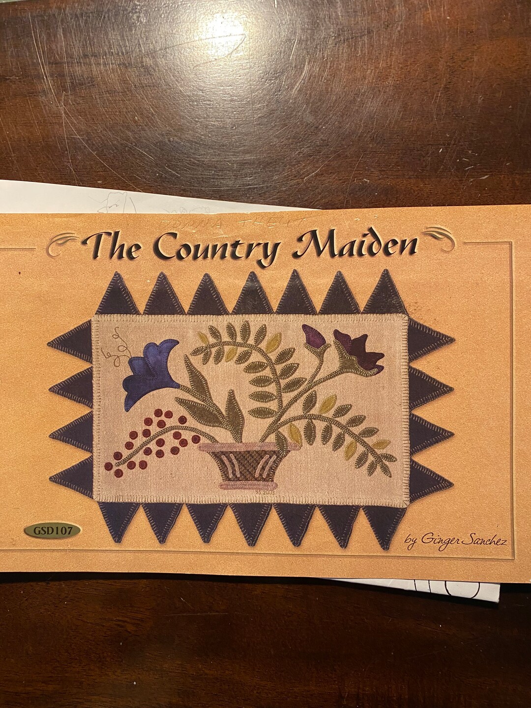 The Country Maiden - Wallhanging / Applique Quilt Pattern for Wool ...