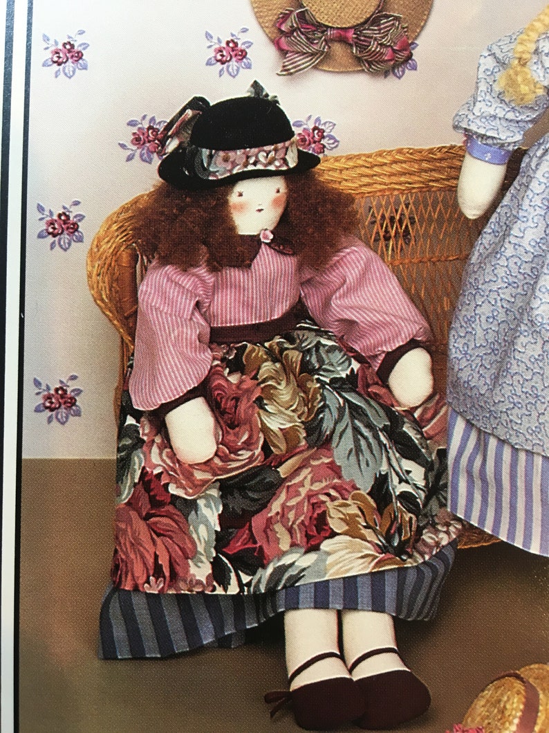 HATTIE Soft Rag DOLL Pattern With Wardrobe Pattern Jenny Wren - Etsy