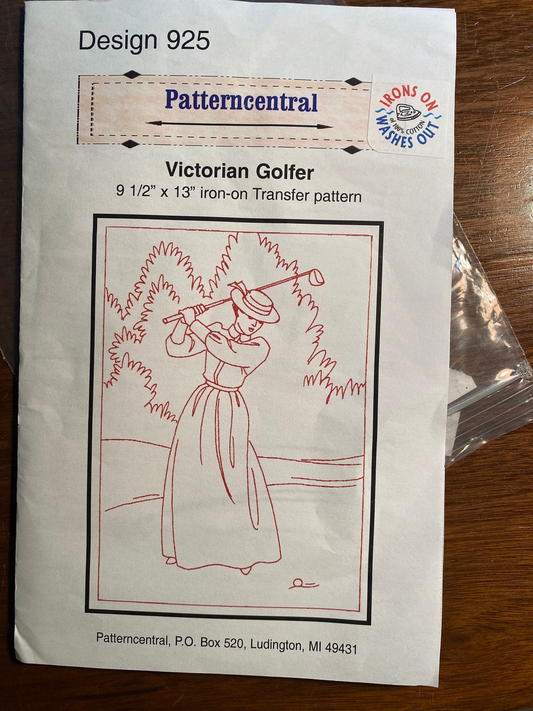 Victorian Golfer Iron on Transfer Embroidery Pattern for Quilts ...