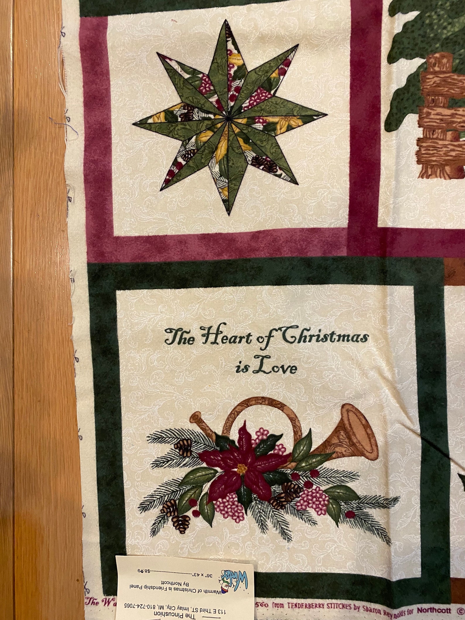 Northcott Warmth of Christmas is Friendship Fabric PANEL - Sharon ...