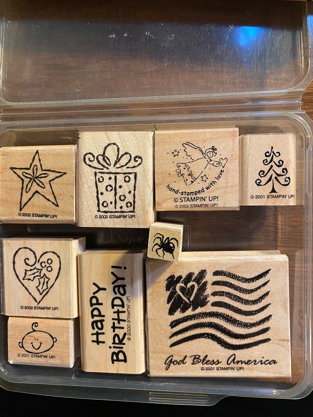 Stampin UP Rubber Stamp Blocks - Holiday Fun With Sayings - 2000 - 02 ...