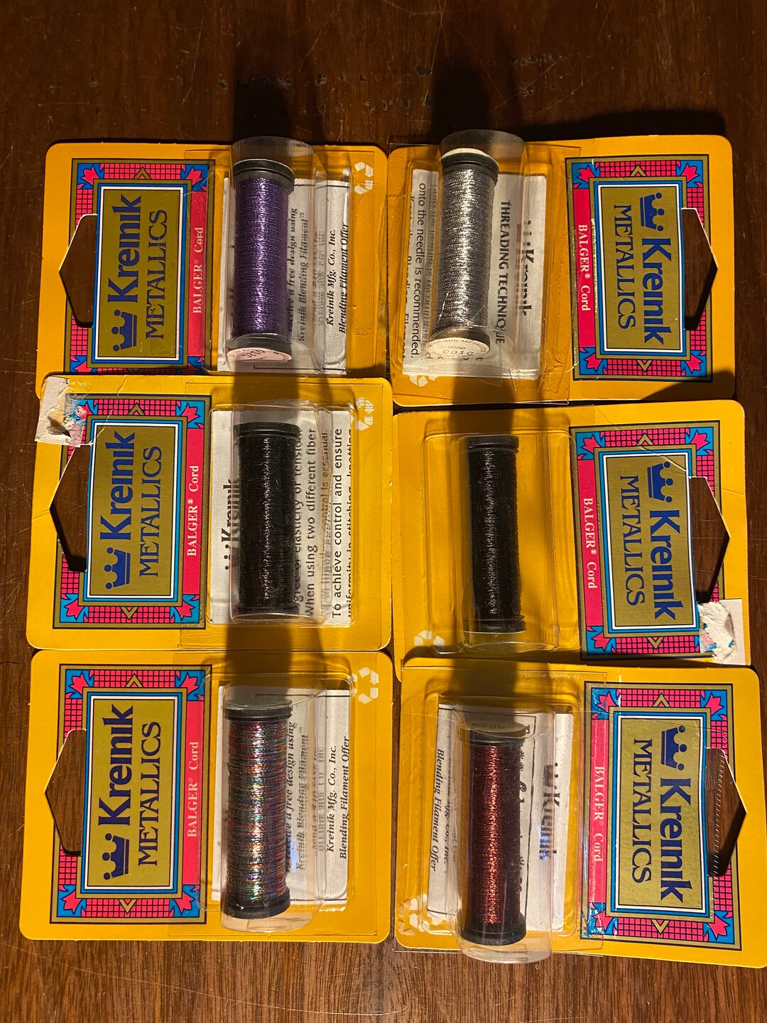 Kreinik Balger Cord - Pick Color Metallics Specialty Embroidery Thread ...