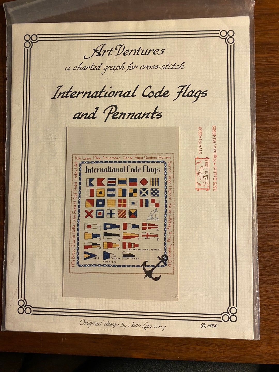 International Code Flags and Pennants - Nautical - Cross Stitch Chart ...