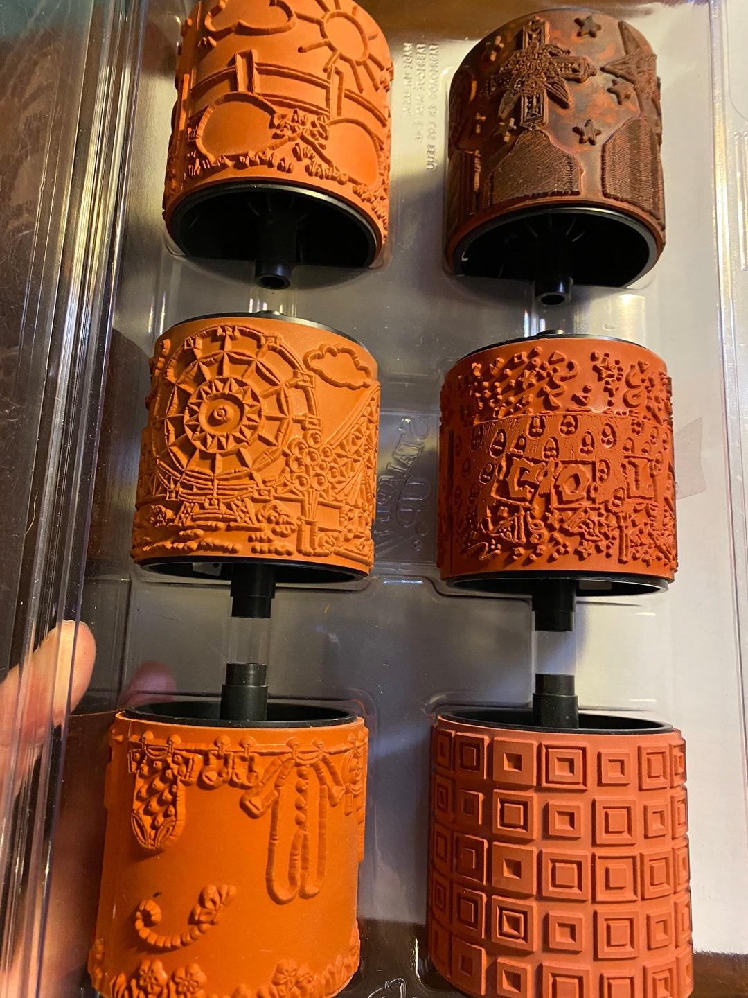 Stampin UP Red Rubber Stamp Wheel Block - Stampin Around Choose Design ...