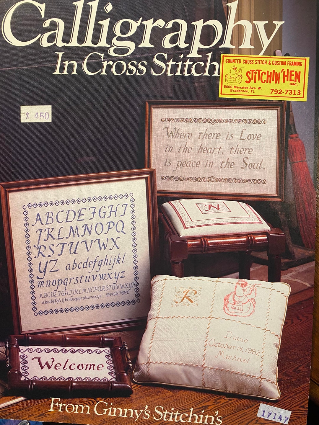 Charted Calligraphy Alphabets Designs / Stitches for Needlepoint, Cross ...