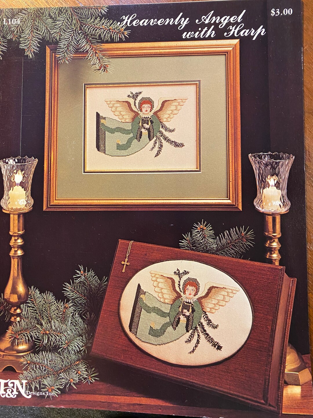 Heavenly Angel With Harp - Cross Stitch Chart - T&N Designs - L104 ...