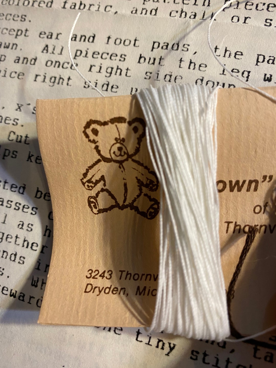 Teddy Beddy Bear Plush 18" Fur Bear Soft Sculpture Doll Kit - Ready to ...