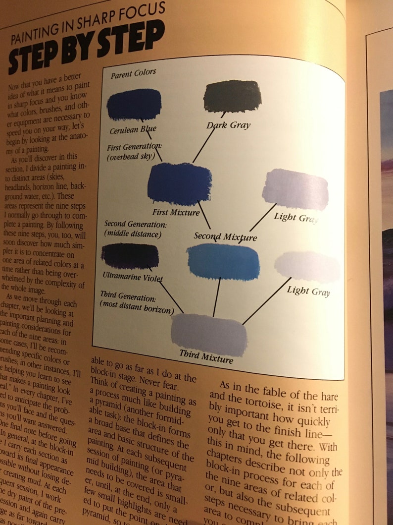 Painting Seascapes in Sharp Focus How to Draw Paint Lin - Etsy