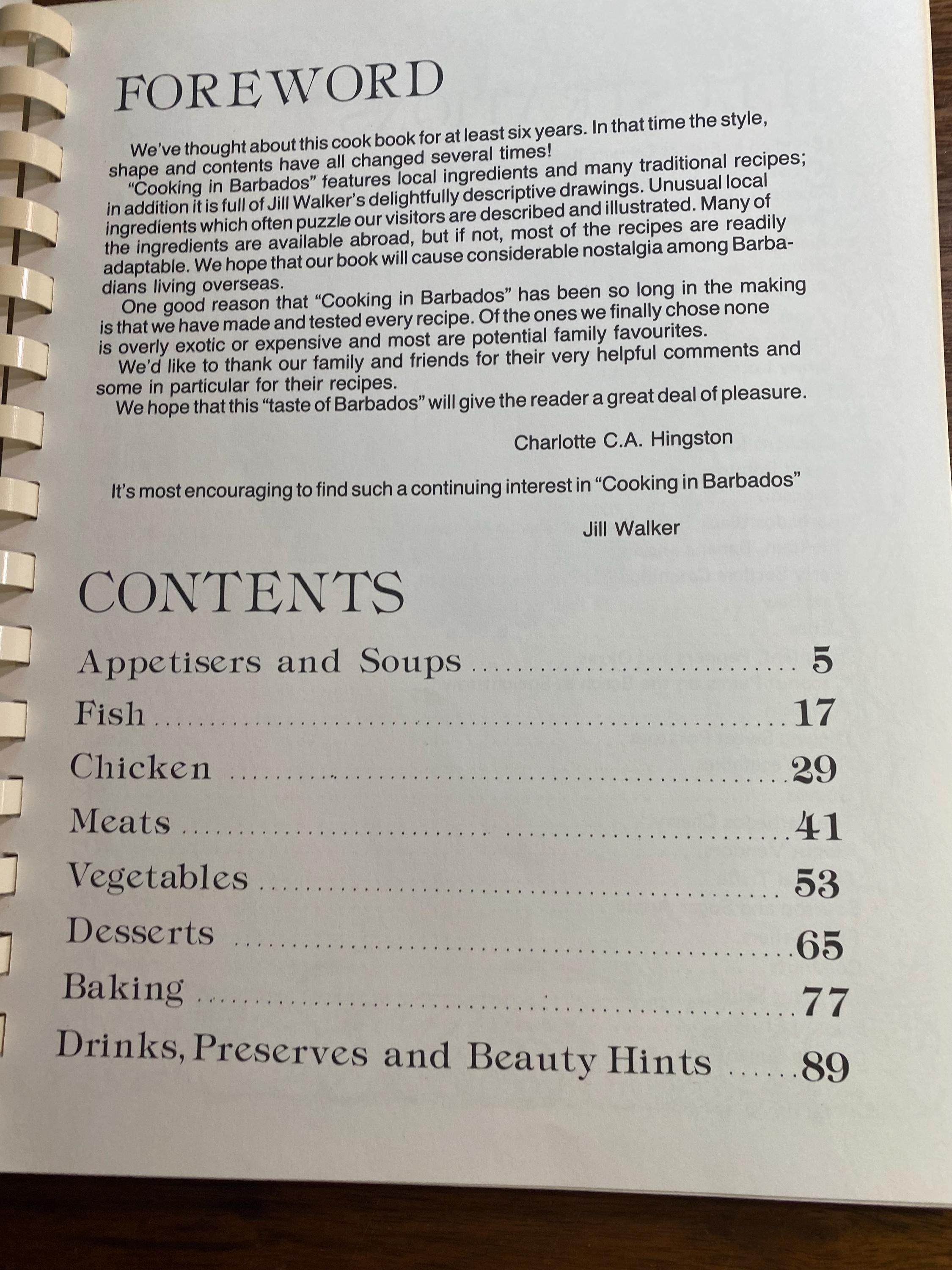 Jill Walker's Cooking in Barbados - Caribbean Cookbook - Charlotte ...