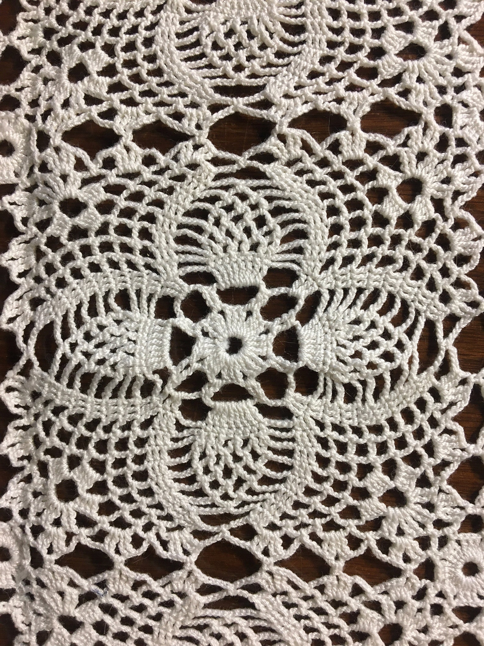 Crocheted Doily Vintage Rectangle Table Cover 15 X - Etsy