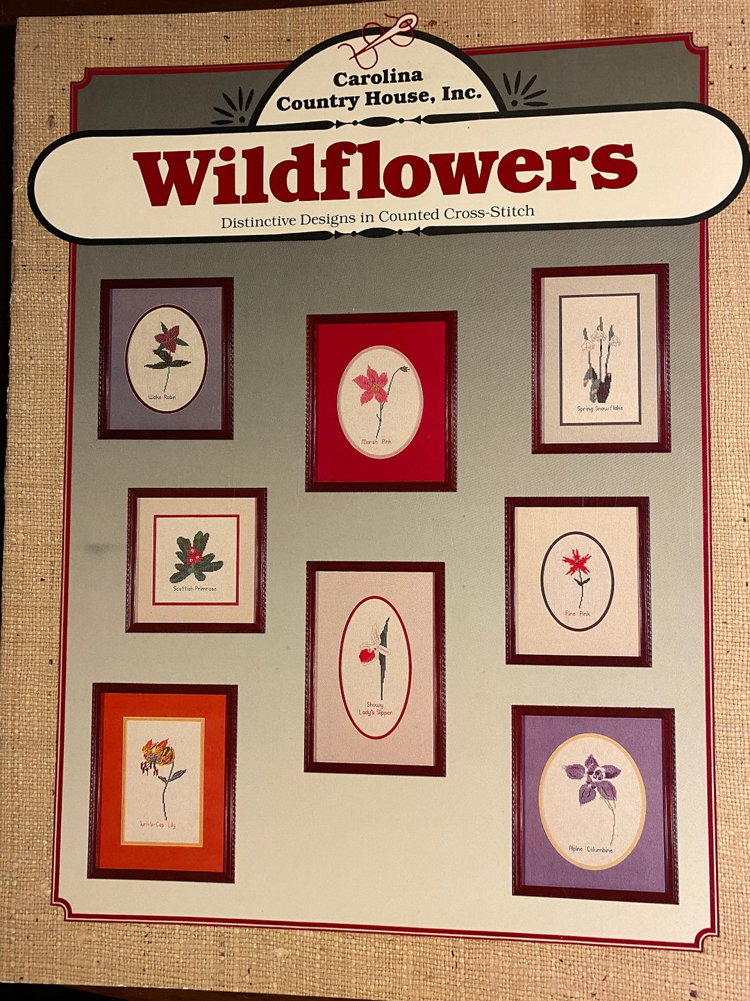 Wildflowers - Counted Thread Cross Stitch Pattern - - Peg Edwards ...
