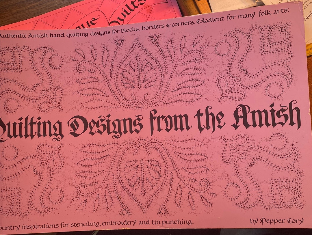 Quilting Designs From the Amish - Patterns - Templates to Finish Quilt ...