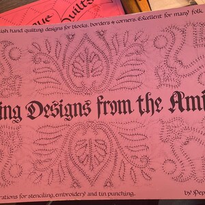 Quilting Designs From the Amish - Patterns - Templates to Finish Quilt ...