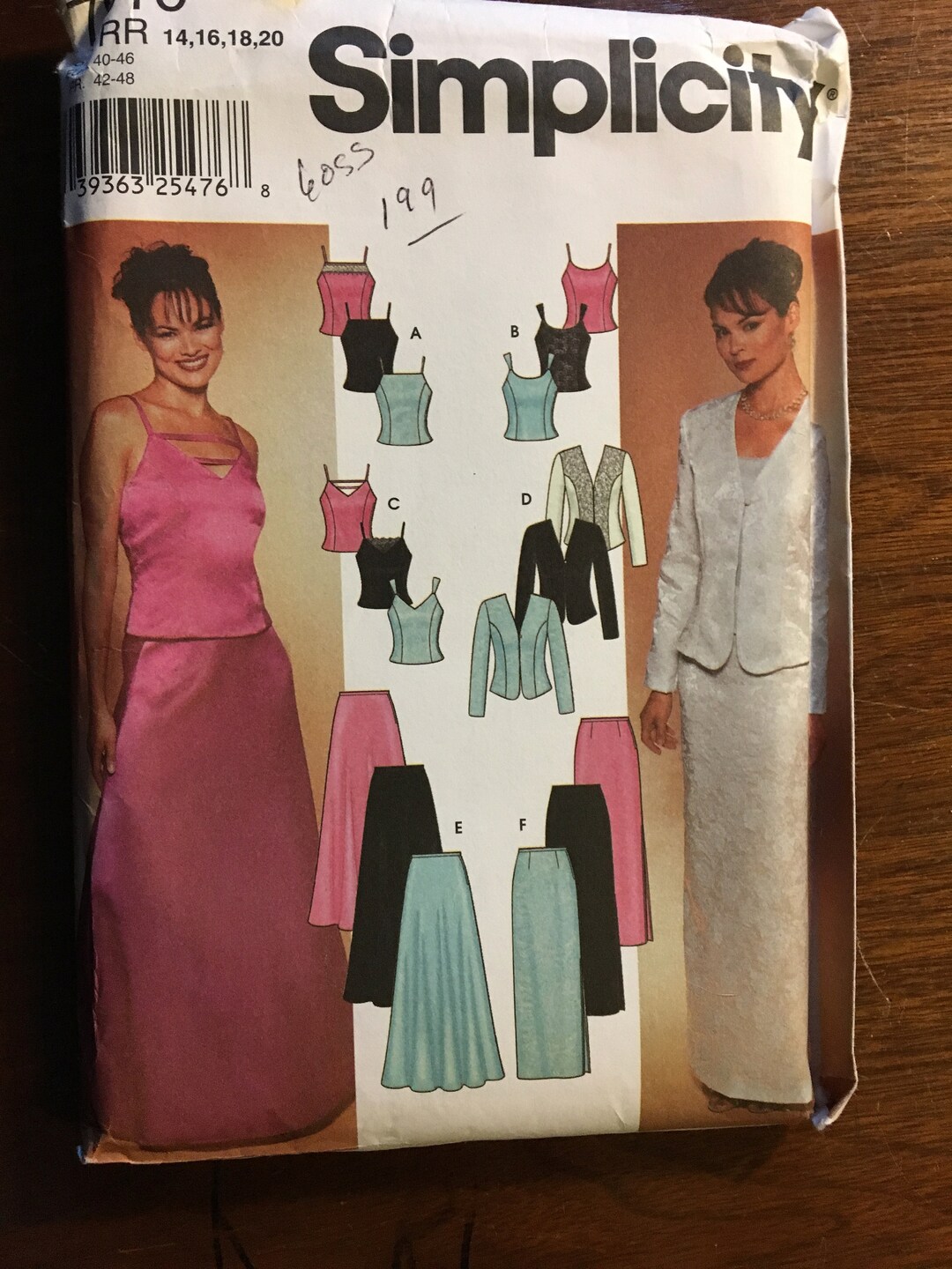 Misses / Women's / Simplicity #7010 Vintage Pattern (uncut) Size 14, 16 ...