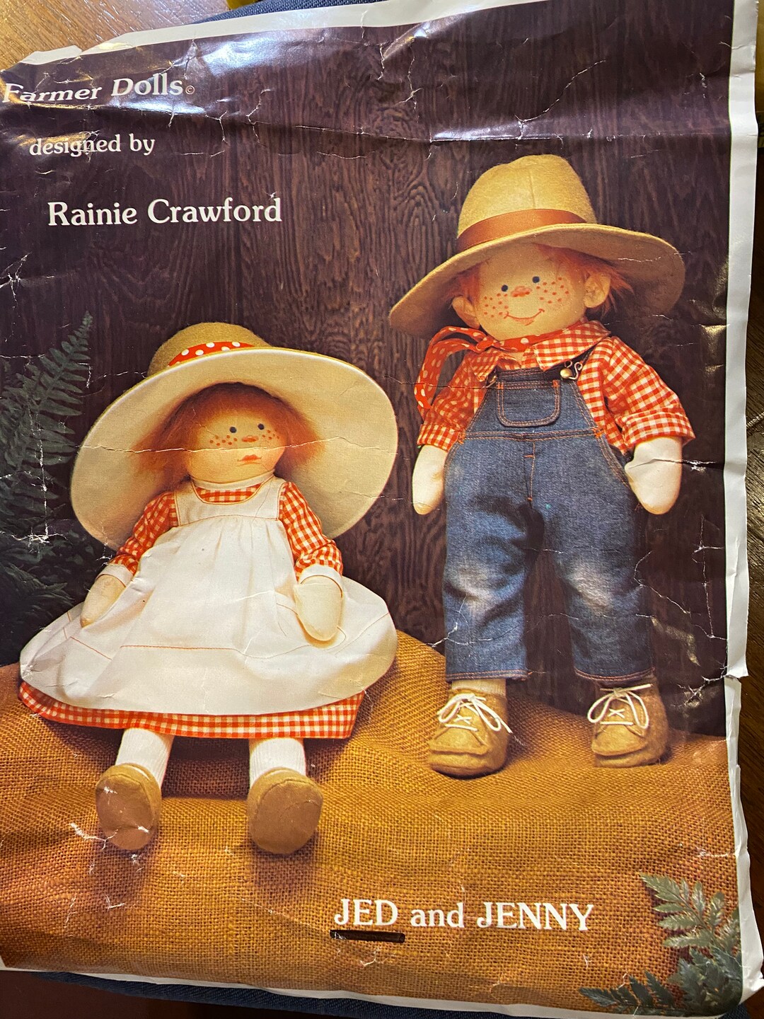 CLOTH Rag DOLL "jed" Kit - Farmer Doll - Rainie Crawford - 132 31 N2 ...