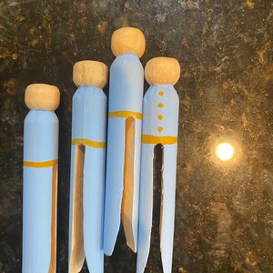 Painted Clothespin Doll Body to Use in Craft Projects - Choose From ...