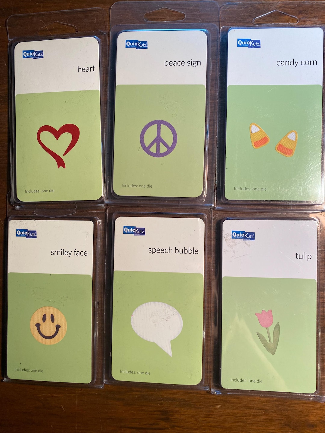 Candy / Heart / Peace / Bubble / Face / Tulip - Craft Dies Quickutz ...