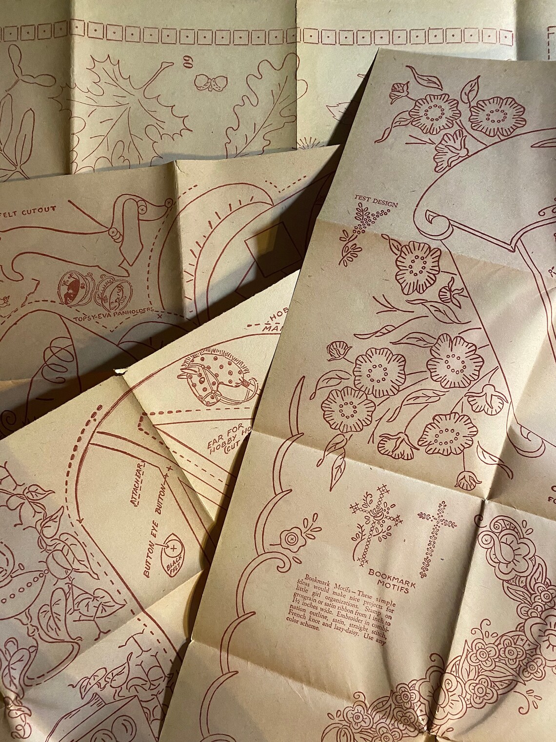 Workbasket Hot Iron Transfers Bedroom Designs Set A - Bib / Quilt ...