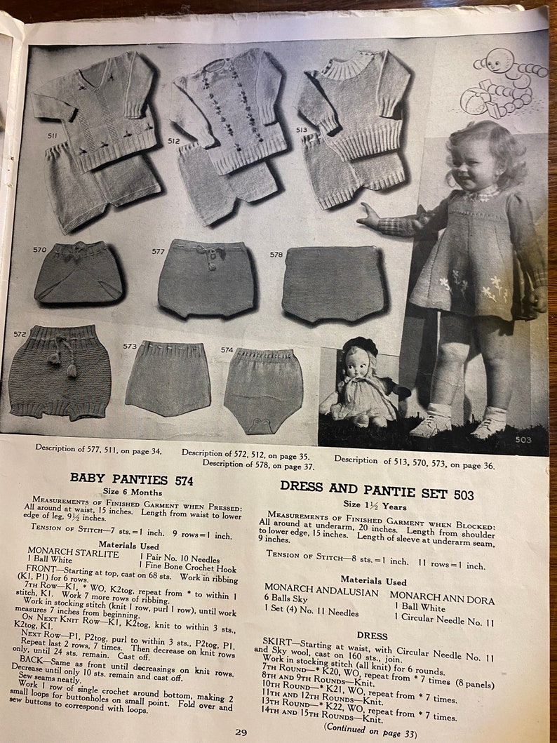 Monarch Baby Hand Knits No 81 - Projects Including, Baby Blankets ...