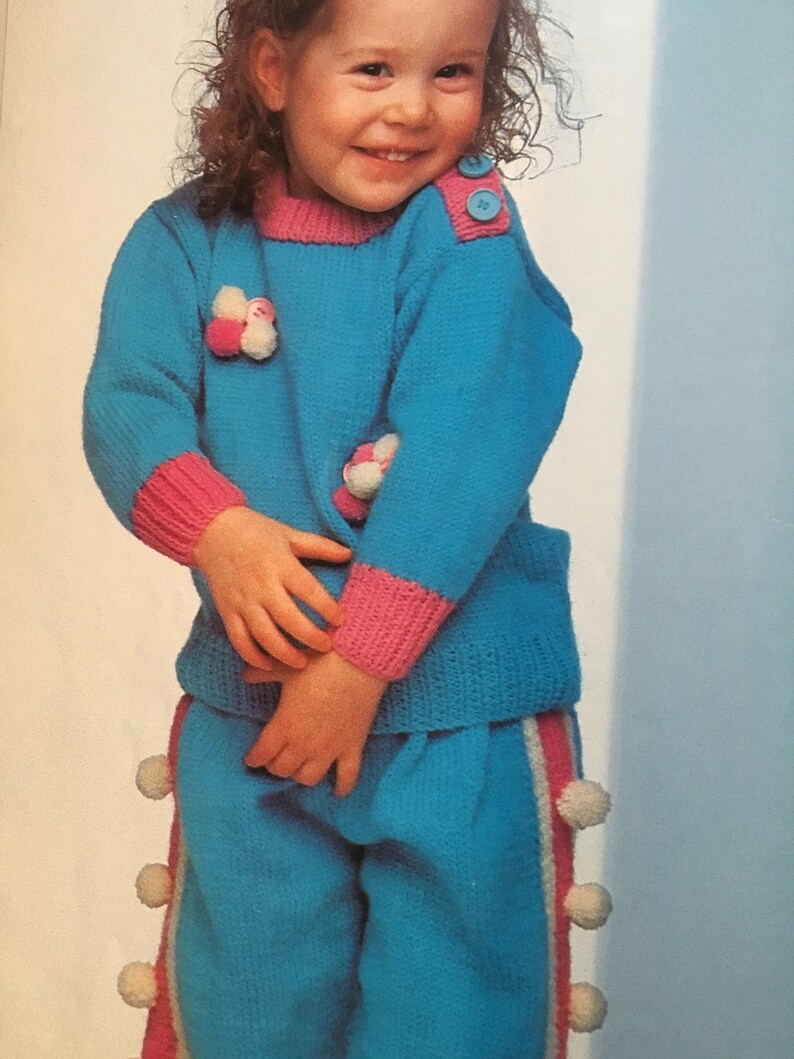 Patons Trendy Togs for Tiny Tots Knits for Toddlers Sizes 9 - Etsy