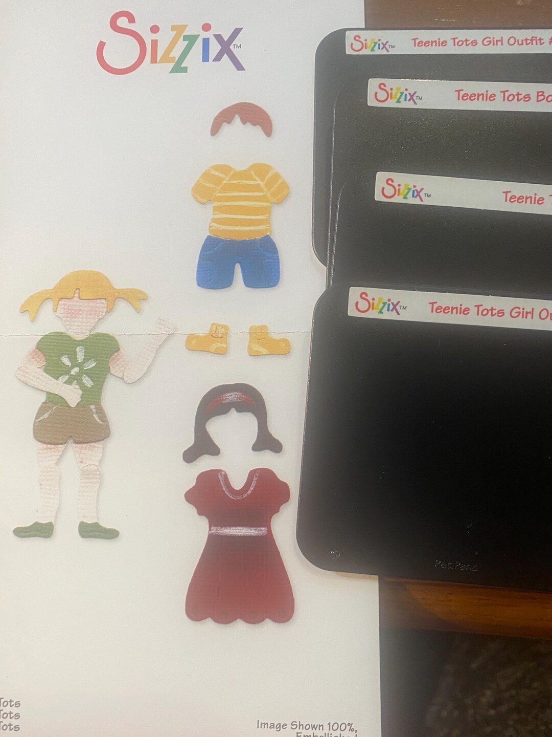 Teenie Tots Paper Doll & Clothes 4 Die Set Sizzix Sizzlits - for Roller ...