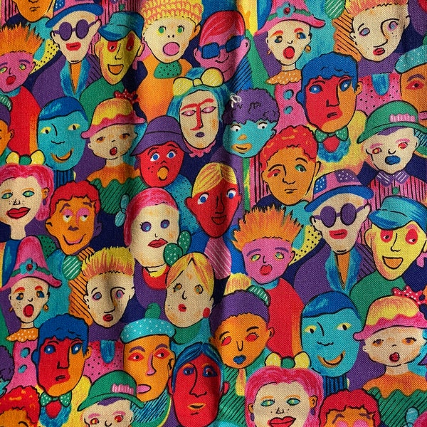 Fabric With People - Etsy