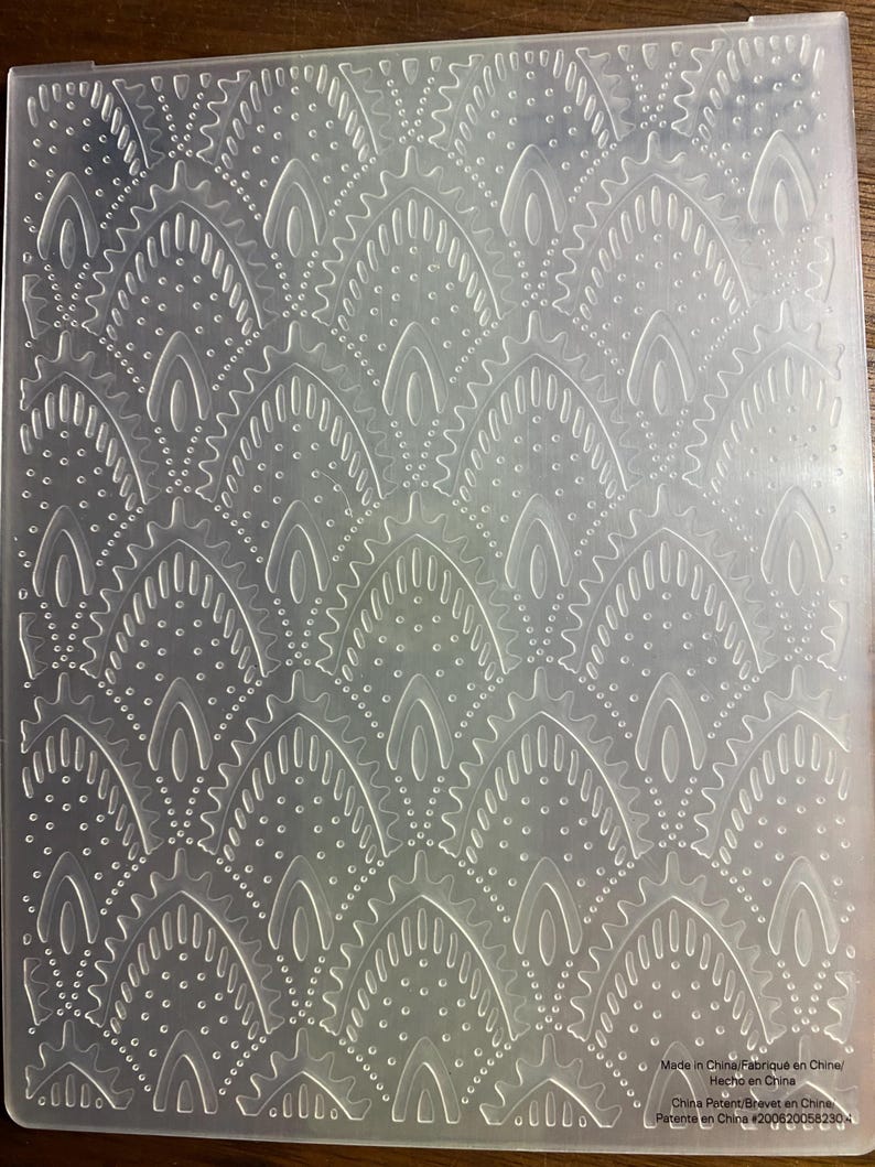 Anna Griffin Circuit Cuttlebug Embossing Folder Decorative Design Pick ...