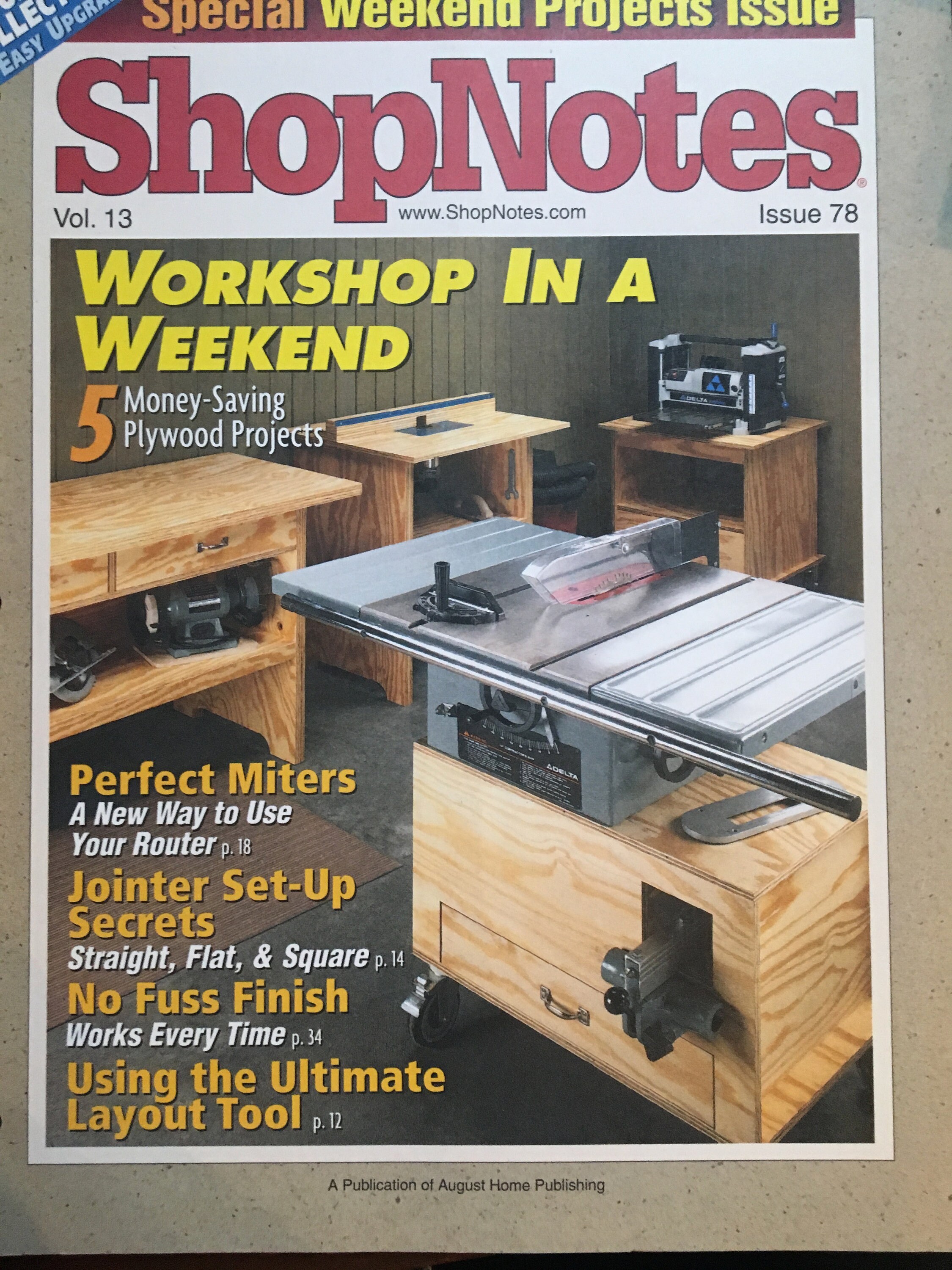 Shop Notes Magazine for Woodworking: Issue 78 November / | Etsy