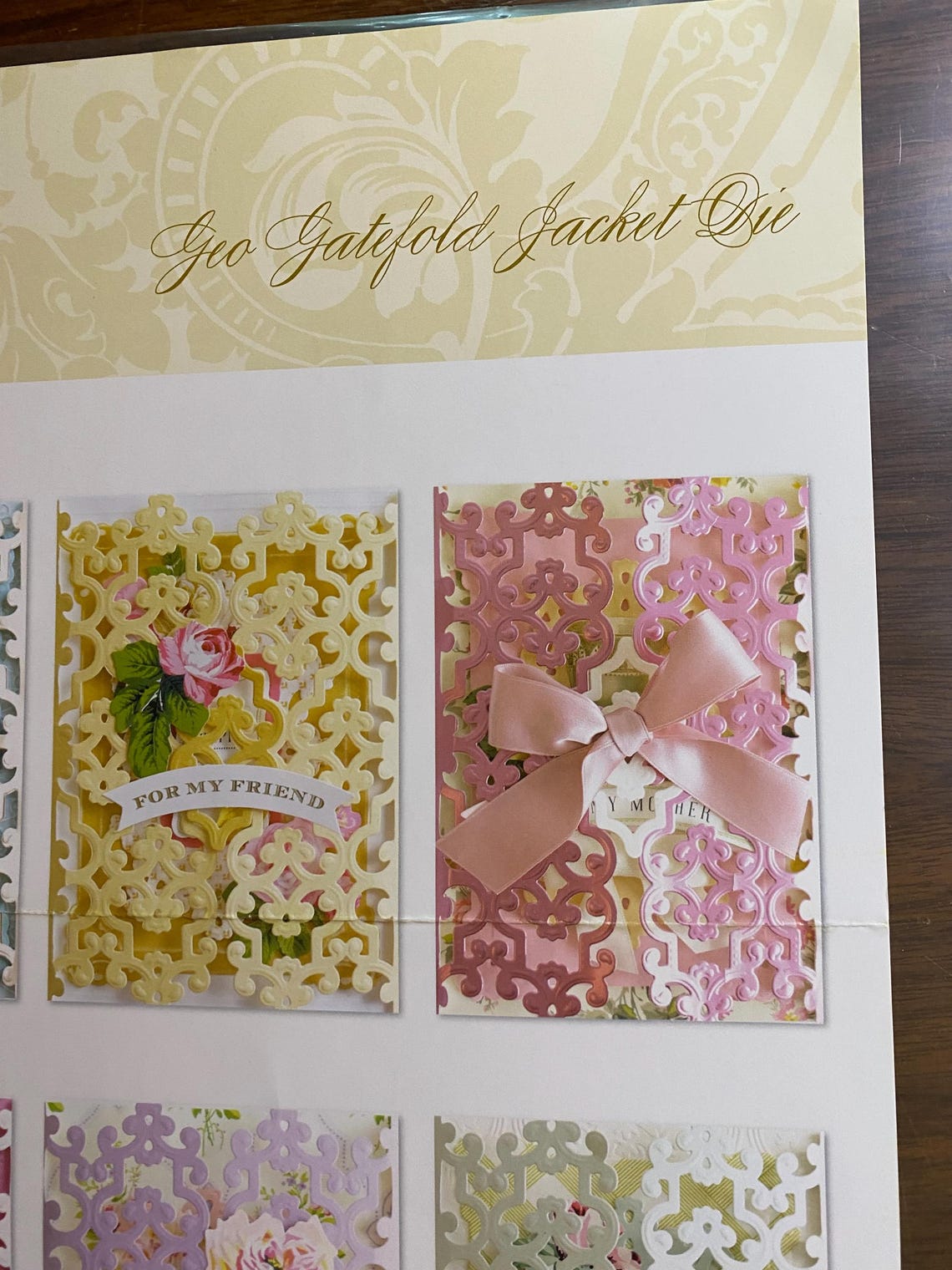 Geo Gatefold Jacket Die Metal Dies Paper Crafting, Print Making, Card ...