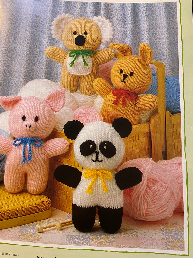 Knit Dolls: Jean Greenhowe's Knitted Animals Soft Toys Figures - 1990 ...