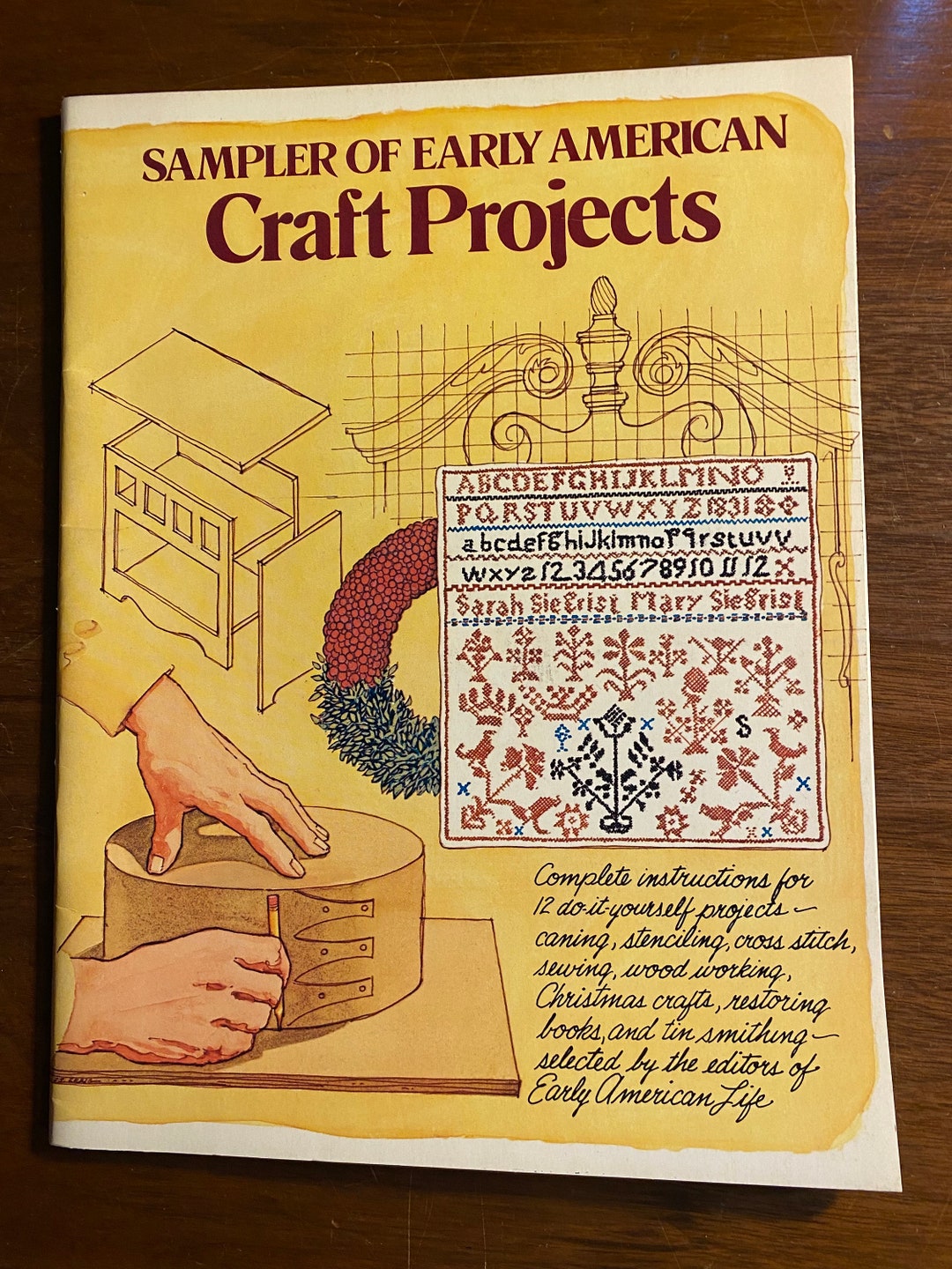 Sampler of Early American Craft Projects - 1979 12 Projects Caning ...