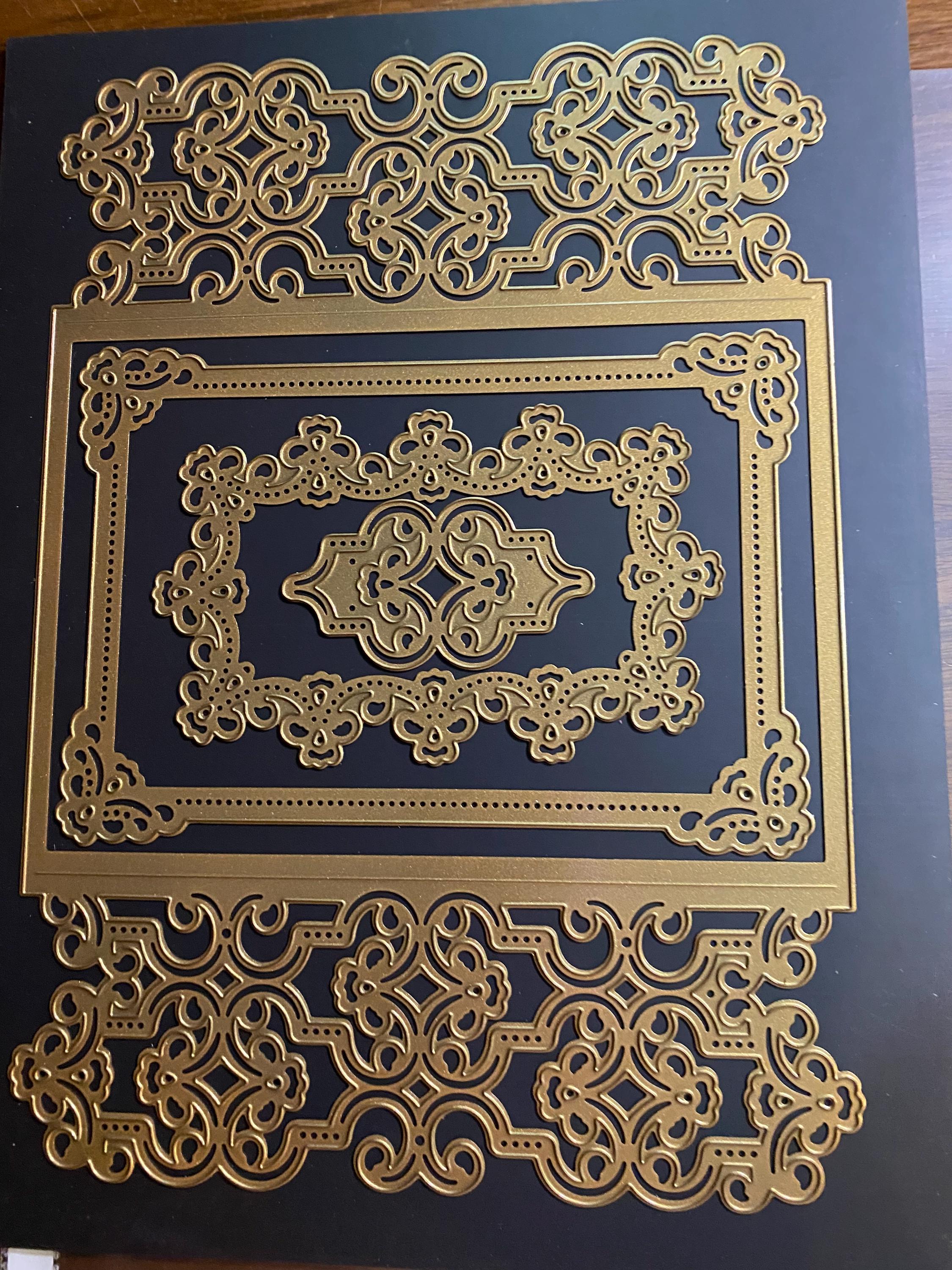 Geo Gatefold Jacket Die Metal Dies Paper Crafting, Print Making, Card ...