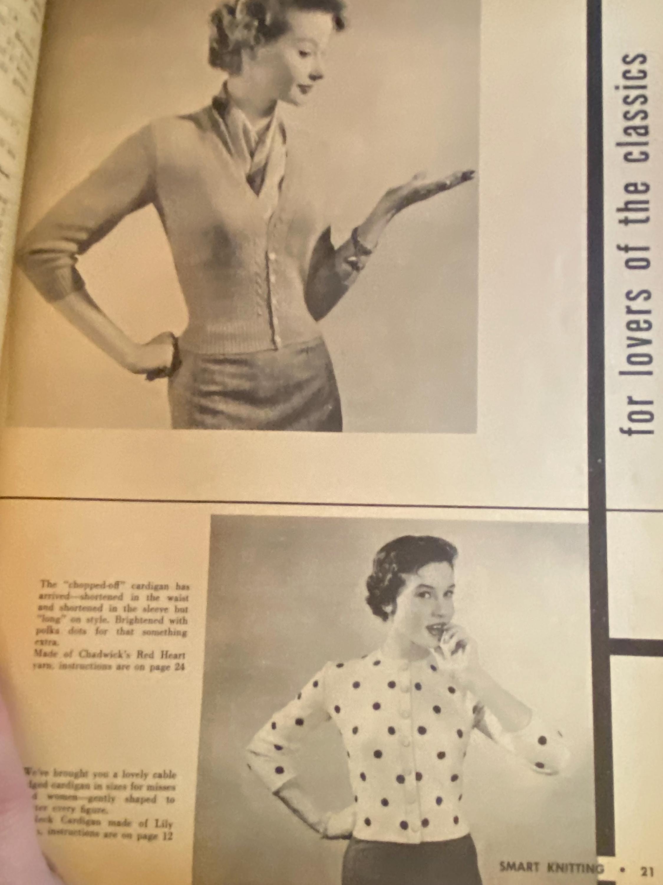 Vintage Smart Knitting and Needlecraft Knitting Magazine 1955 15th Ed ...