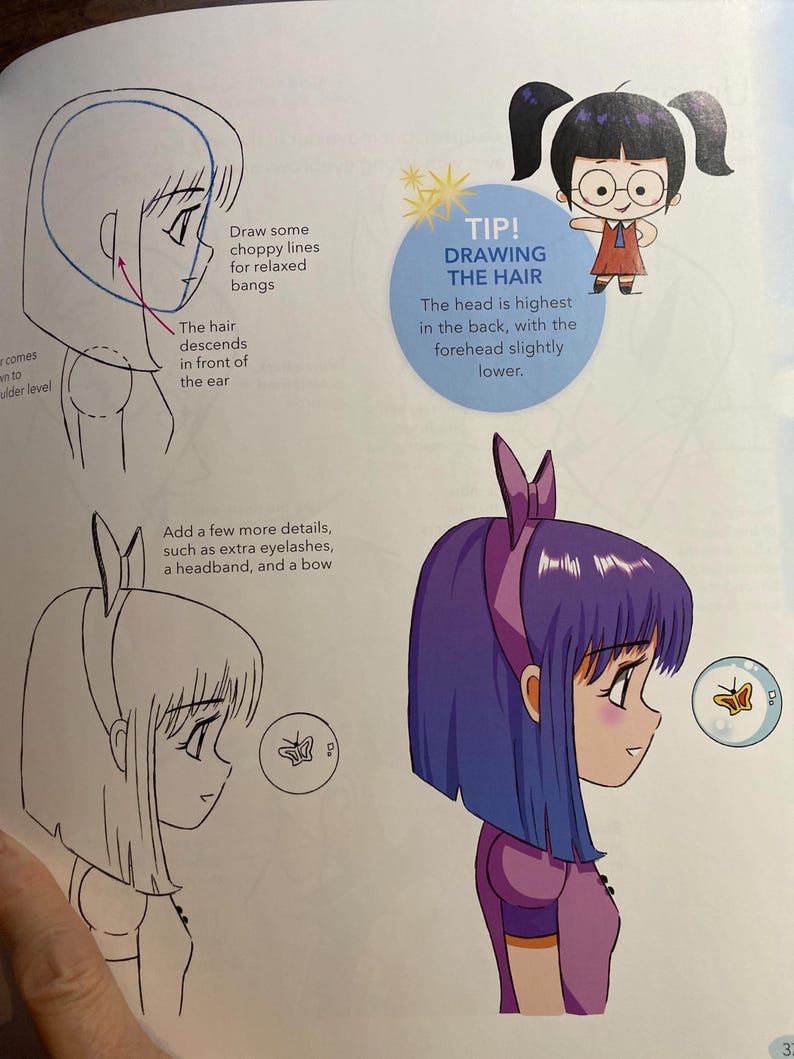 Drawing Anime From Simple Shapes - Game Character - Cartoon ...
