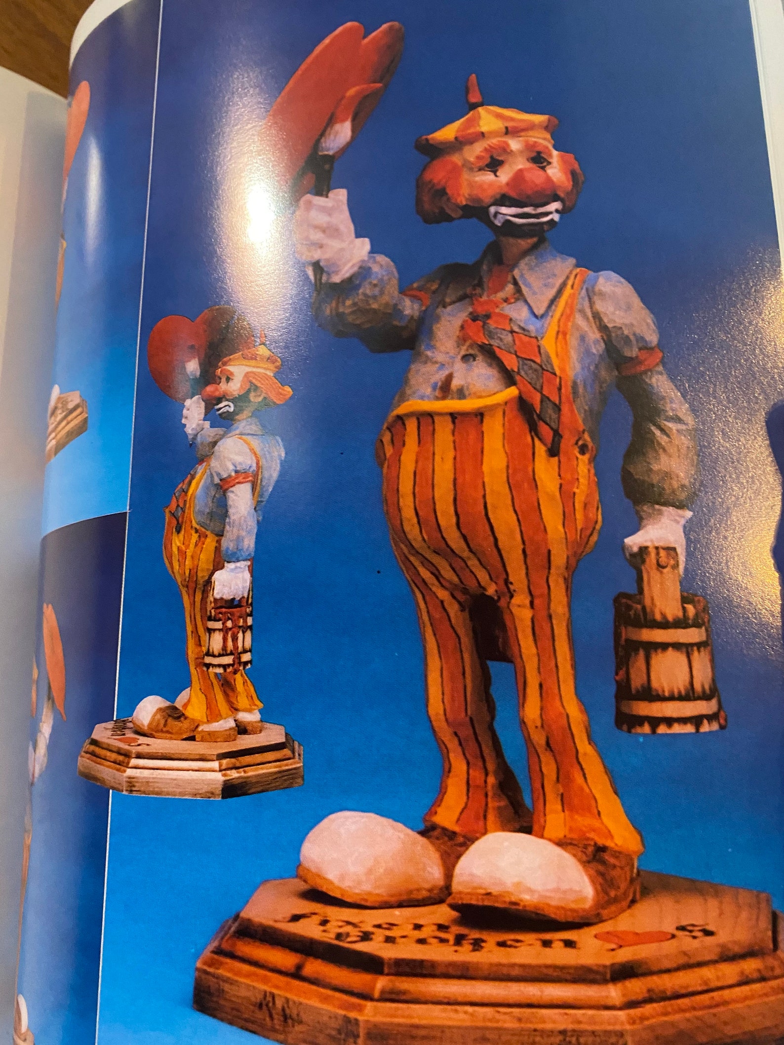 Carving Clowns Tom Wolfe 1996 Work Wood Projects & - Etsy