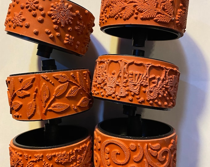 Stampin UP Red Rubber Stamp Wheel Block Stampin Around Choose Design ...