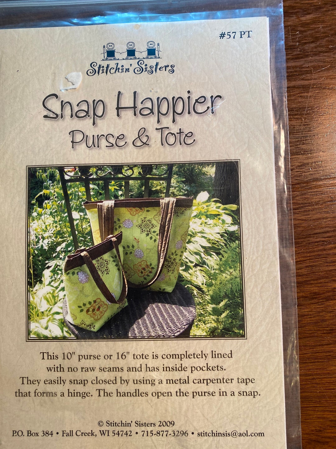 Snap Happier Purse & Tote Bag Handbag Pattern to Sew - Stitching ...
